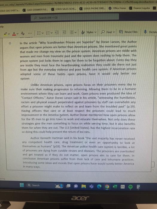 Can i have some revise or write a second draft to | Chegg.com