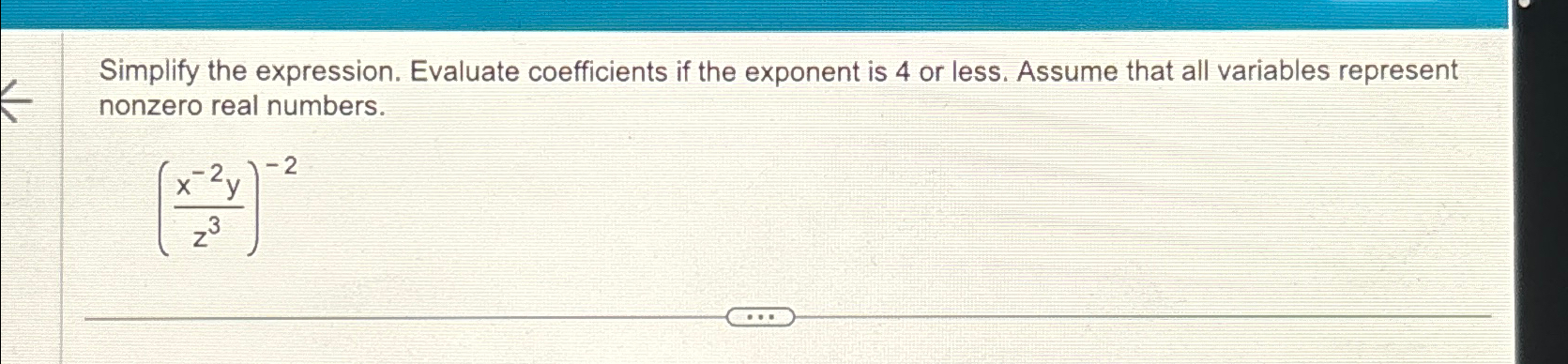 Solved Simplify the expression. Evaluate coefficients if the | Chegg.com