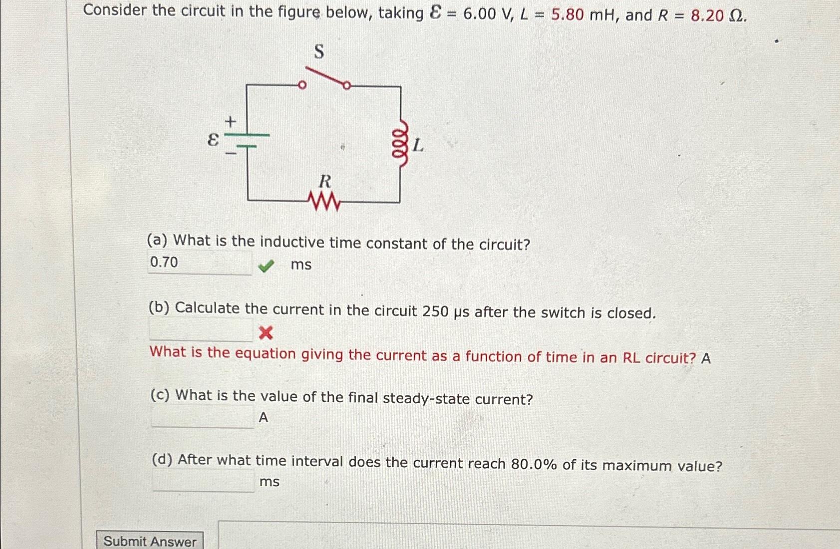 Solved Consider the circuit in the figure below, taking | Chegg.com