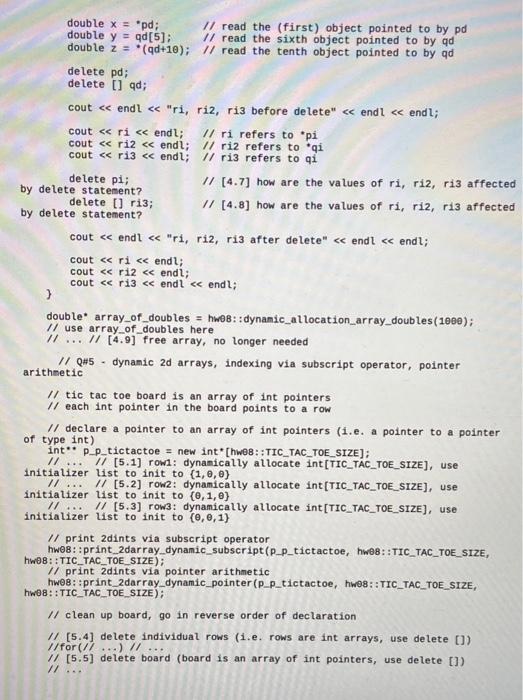 Solved If hwe8, hpp // to illustrate pointers, pointer | Chegg.com
