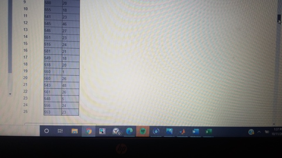 Solved Using data below, What is the MW value for X3 (Third | Chegg.com