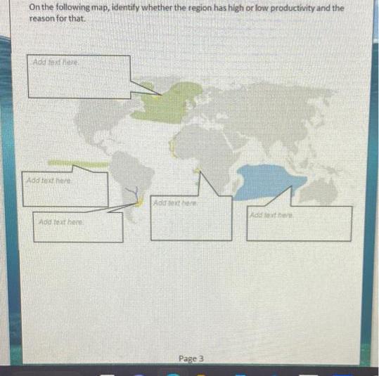 Solved On the following map, identify whether the region has | Chegg.com