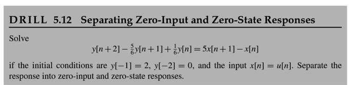 Dr Ill 512 Separating Zero Input And Zero State 