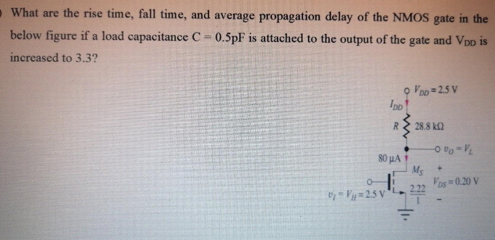 Solved What are the rise time, fall time, and average | Chegg.com