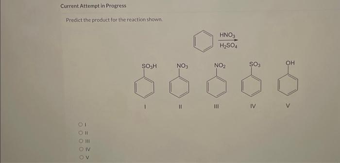 Solved Current Attempt in Progress Predict the product for | Chegg.com