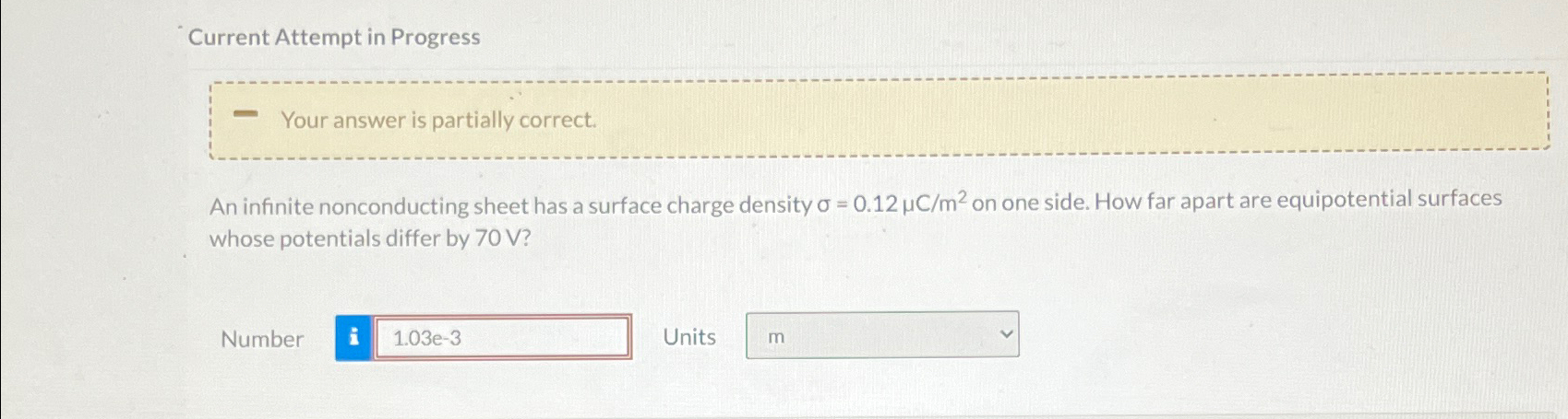 Solved Current Attempt in ProgressYour answer is partially | Chegg.com