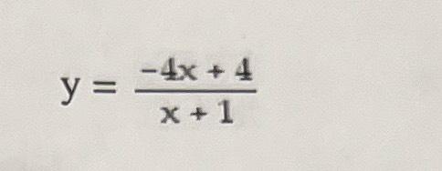 Solved y=-4x+4x+1 | Chegg.com
