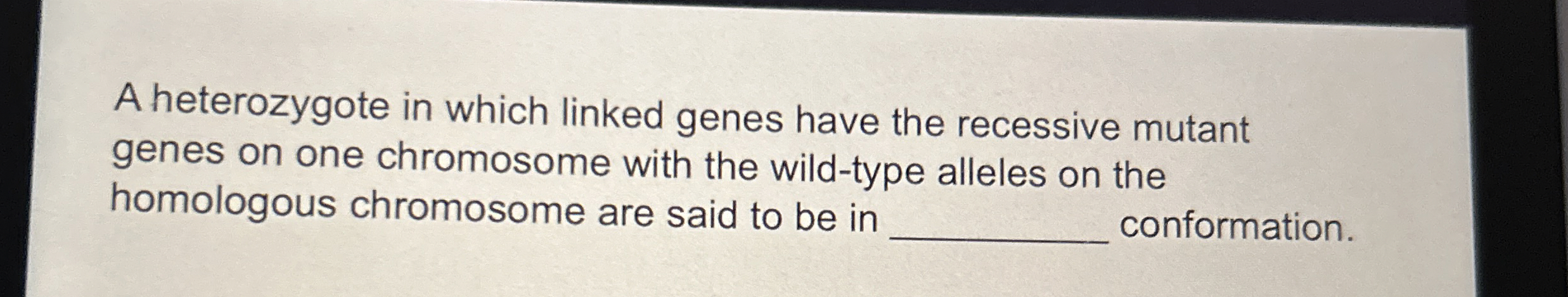 Solved A heterozygote in which linked genes have the | Chegg.com