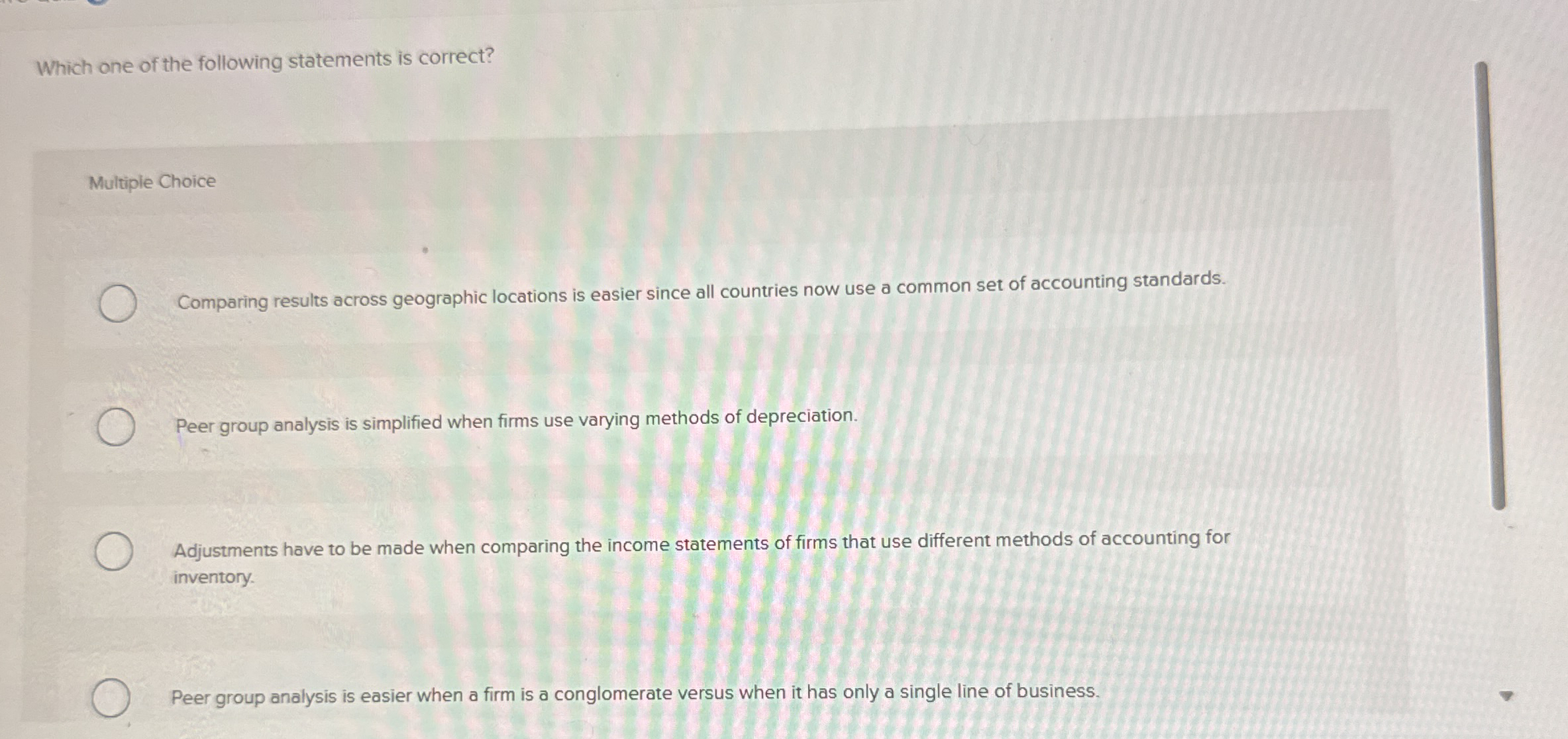 Which one of the following statements is | Chegg.com