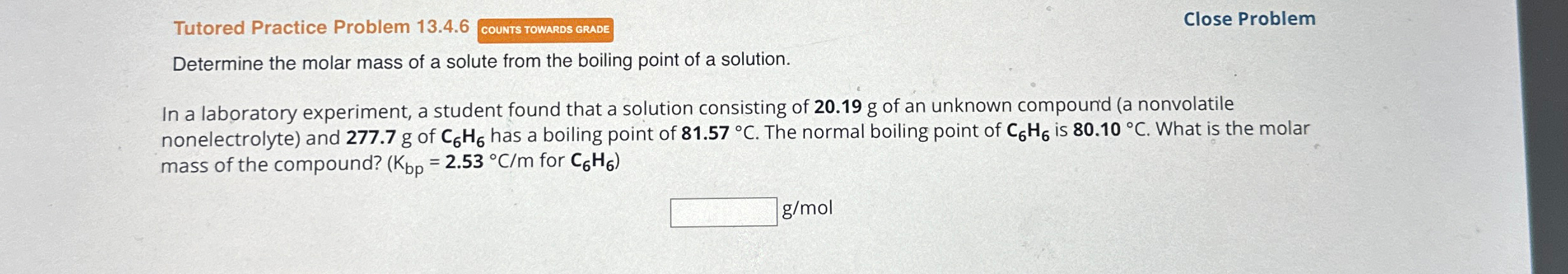 Solved Tutored Practice Problem 13.4.6Close ProblemDetermine | Chegg.com