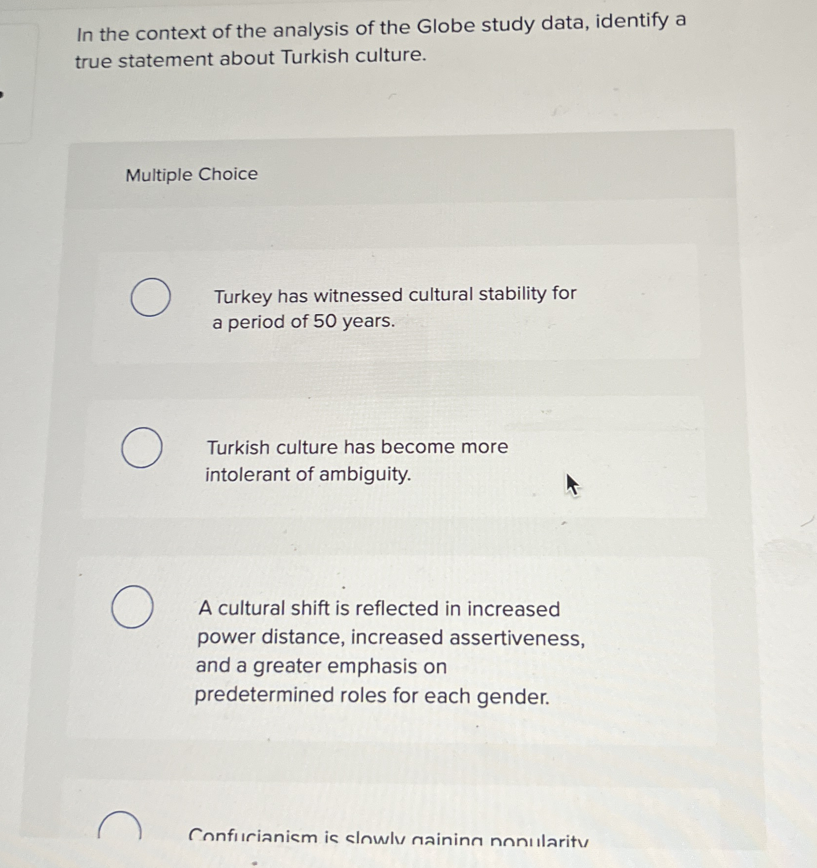 Solved In the context of the analysis of the Globe study | Chegg.com