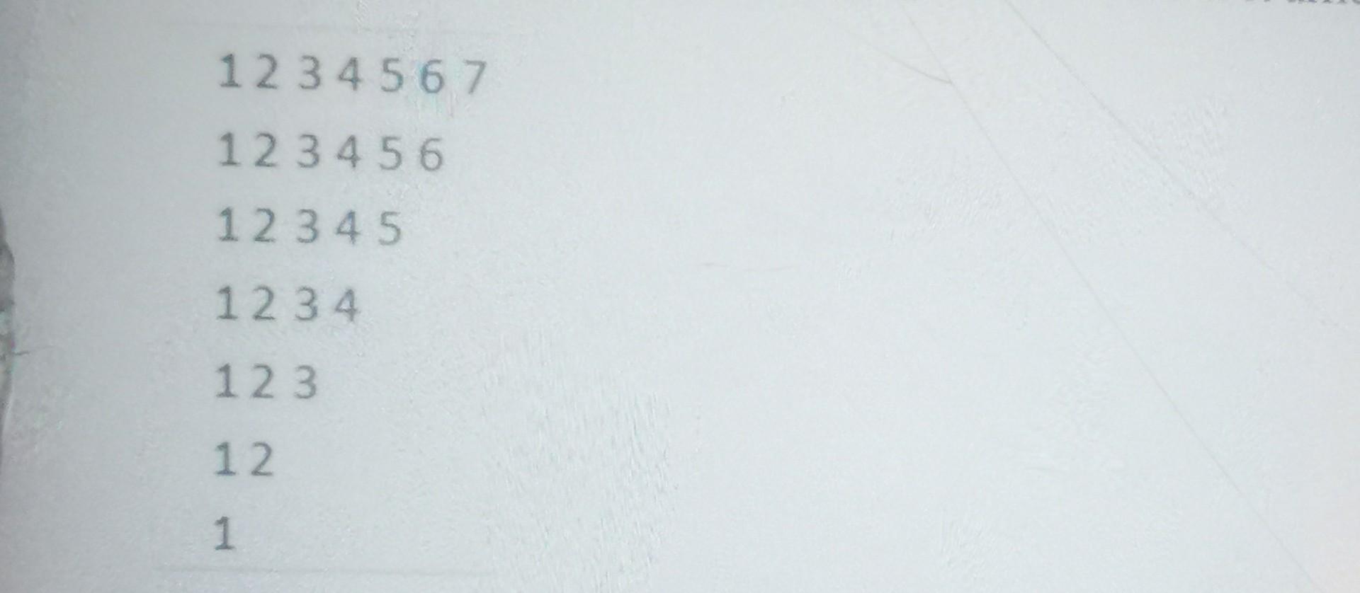 Solved Write a procedure that takes n integer and prints n | Chegg.com