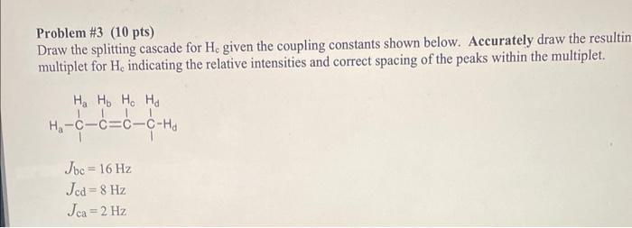 Solved Problem #3 (10 pts) Draw the splitting cascade for Hc | Chegg.com