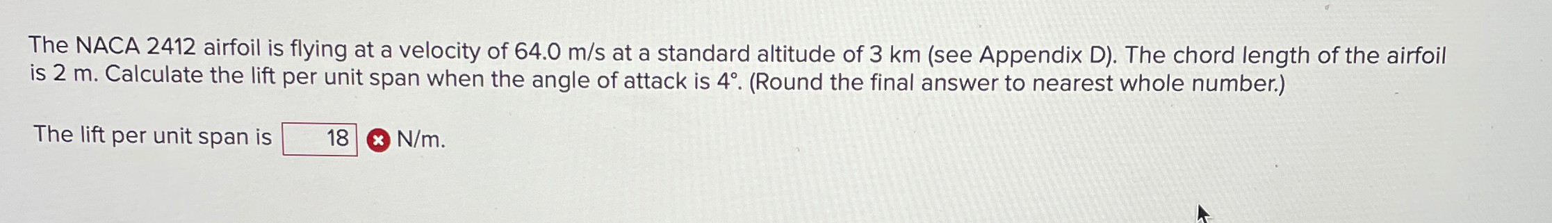 Solved The NACA 2412 ﻿airfoil is flying at a velocity of | Chegg.com