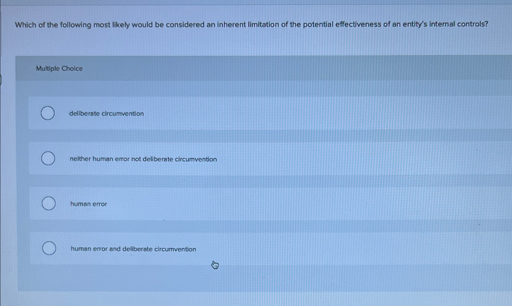 Solved Which of the following most likely would be | Chegg.com