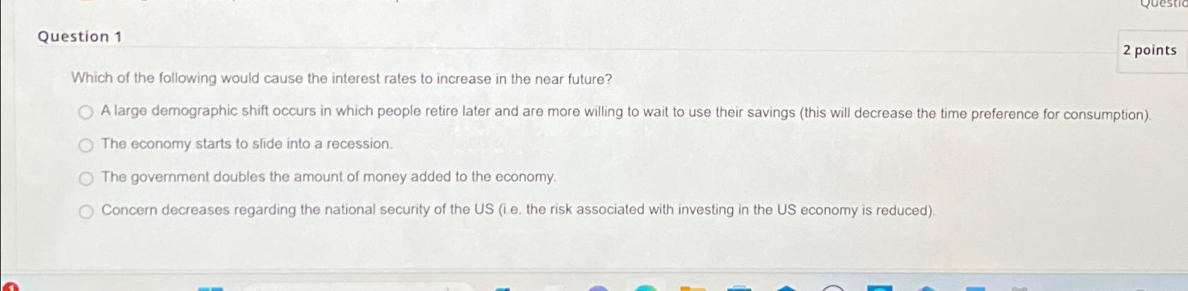 Solved Question 12 ﻿pointsWhich of the following would cause | Chegg.com