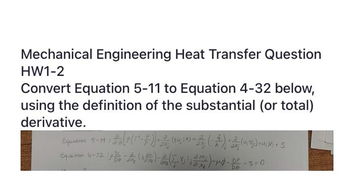 Solved Mechanical Engineering Heat Transfer Question HW1-2 | Chegg.com