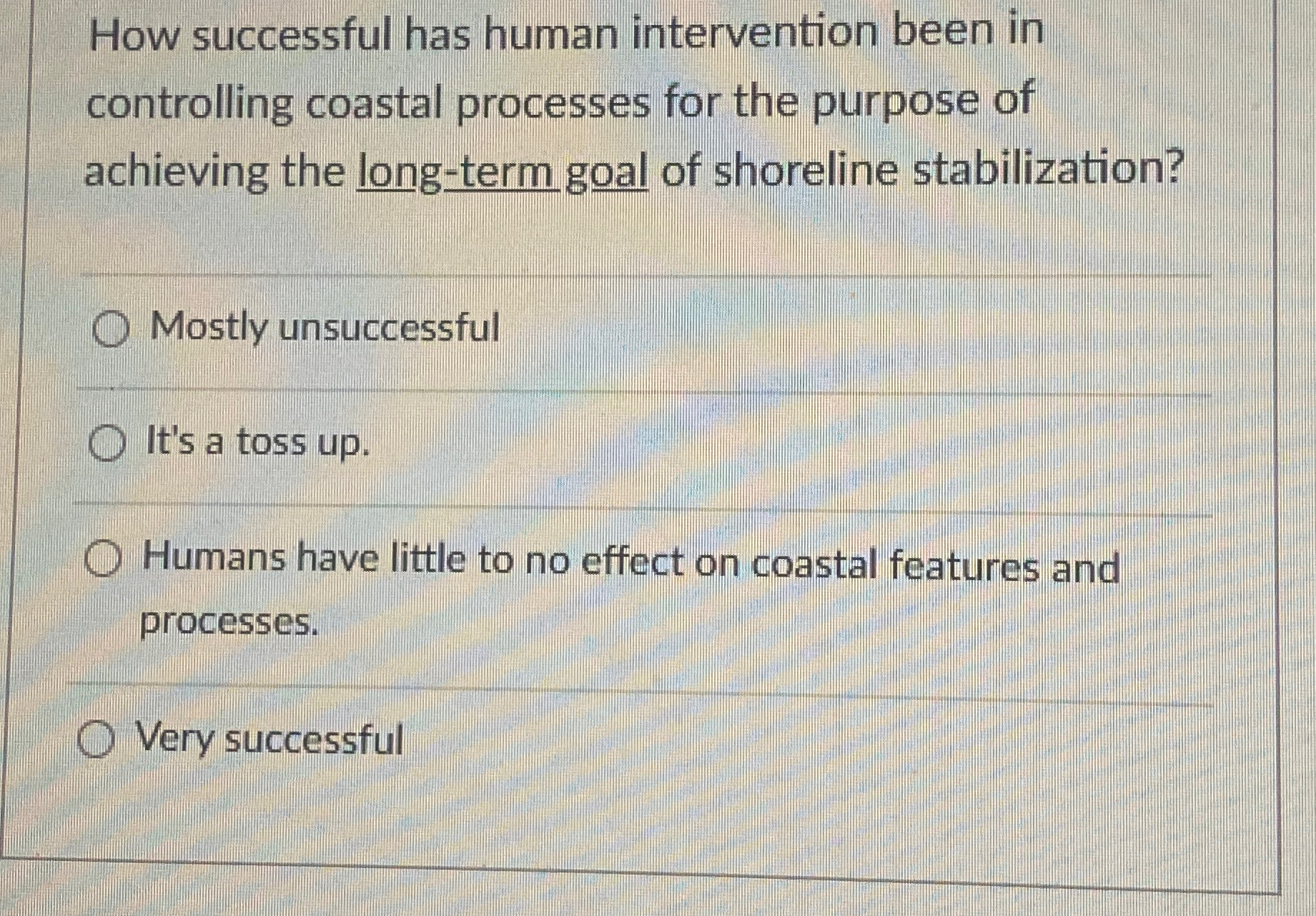 Solved How successful has human intervention been in | Chegg.com