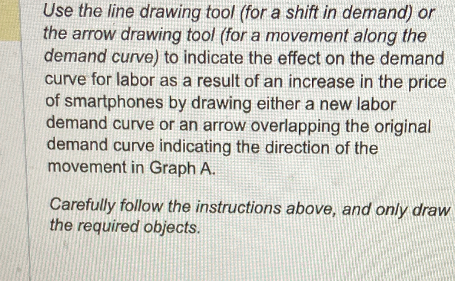 Solved Use the line drawing tool (for a shift in demand) ﻿or | Chegg.com