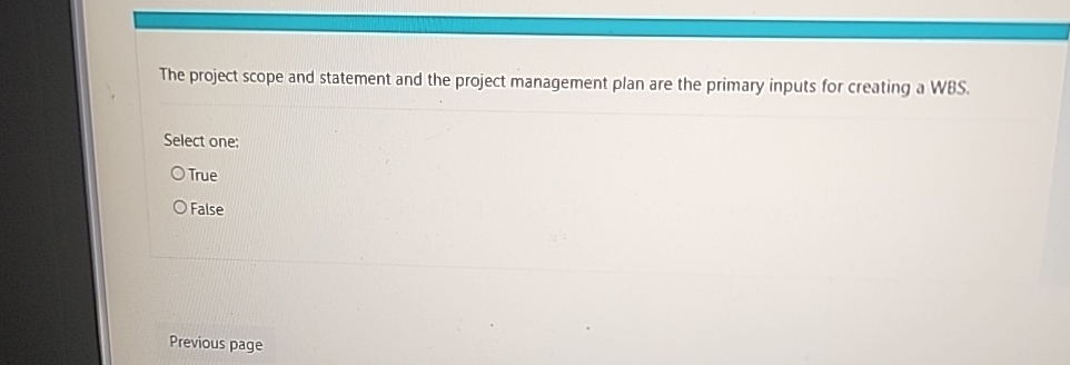 Solved The project scope and statement and the project | Chegg.com