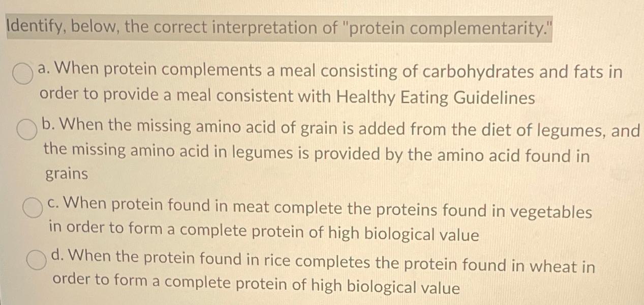 Solved Identify, below, the correct interpretation of | Chegg.com