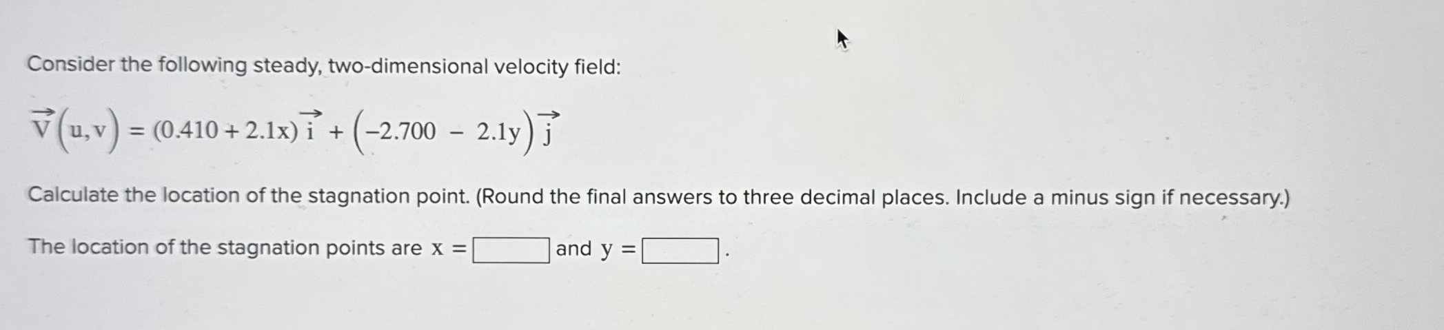 Solved Consider the following steady, two-dimensional | Chegg.com
