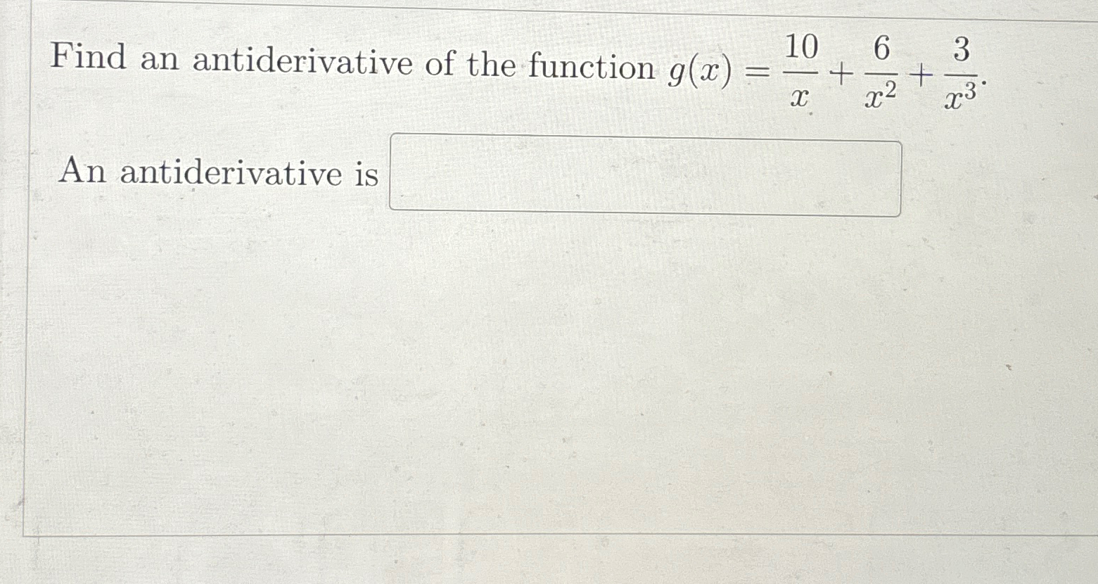 Solved Find an antiderivative of the function | Chegg.com