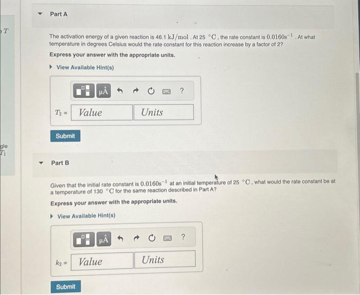Solved The Arrhenius equation shows the relationship between | Chegg.com