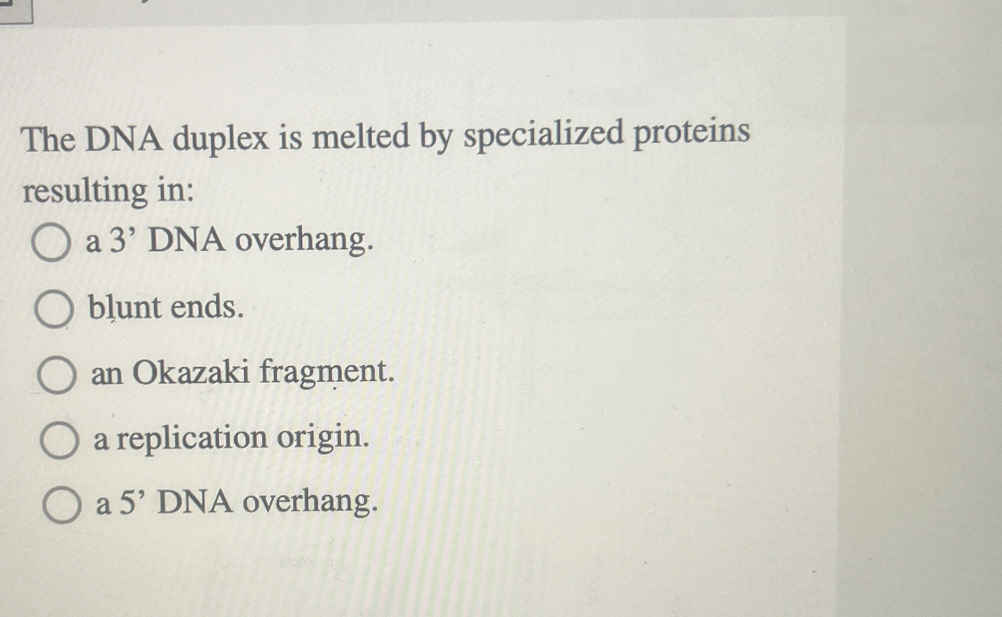 The DNA duplex is melted by specialized proteins | Chegg.com