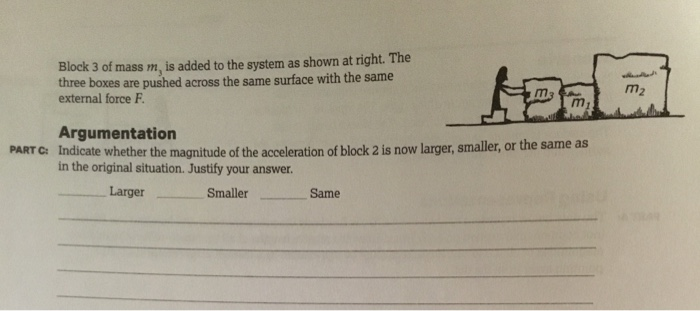 Solved UNIT 2 Dynamics 2.E Newton's Second and Third Laws | Chegg.com