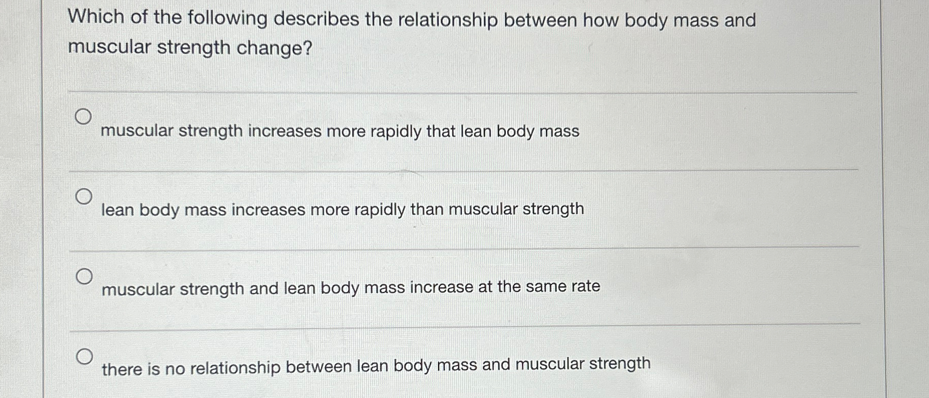 Solved Which of the following describes the relationship | Chegg.com