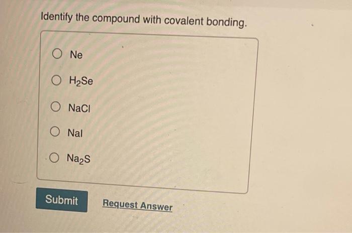 Solved Which of the following has metallic bonding? 0 KCl He | Chegg.com