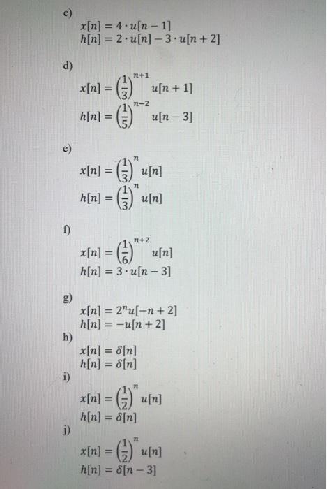 Solved Problem 1 [5 Points each]: For each of the following | Chegg.com