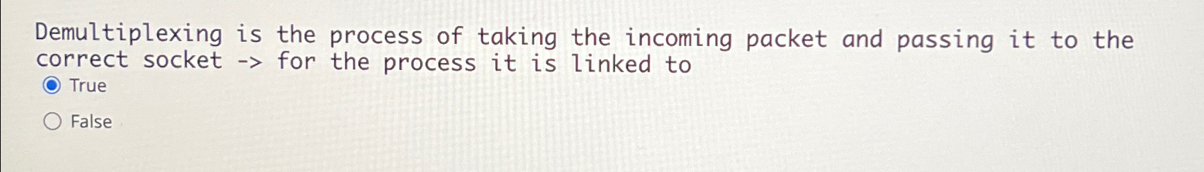 Solved Demultiplexing is the process of taking the incoming | Chegg.com