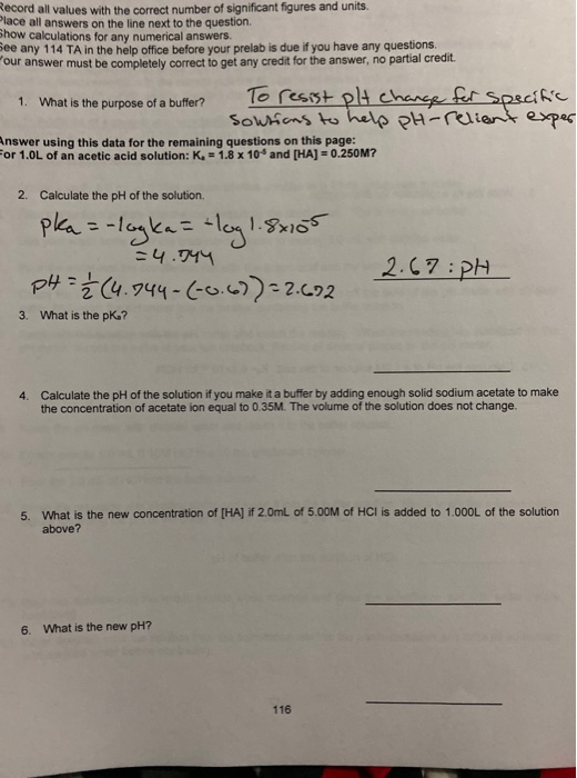 Solved Record all values with the correct number of | Chegg.com
