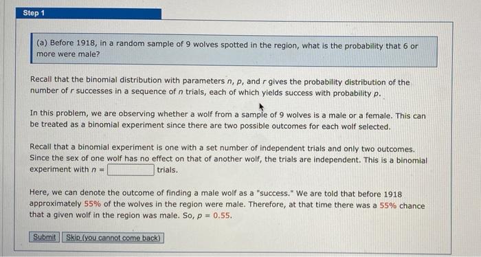 Solved Step 1 (a) Before 1918, in a random sample of 9 | Chegg.com
