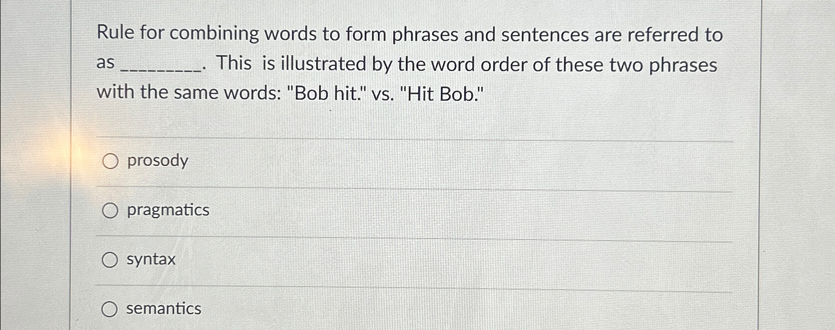 Solved Rule for combining words to form phrases and | Chegg.com