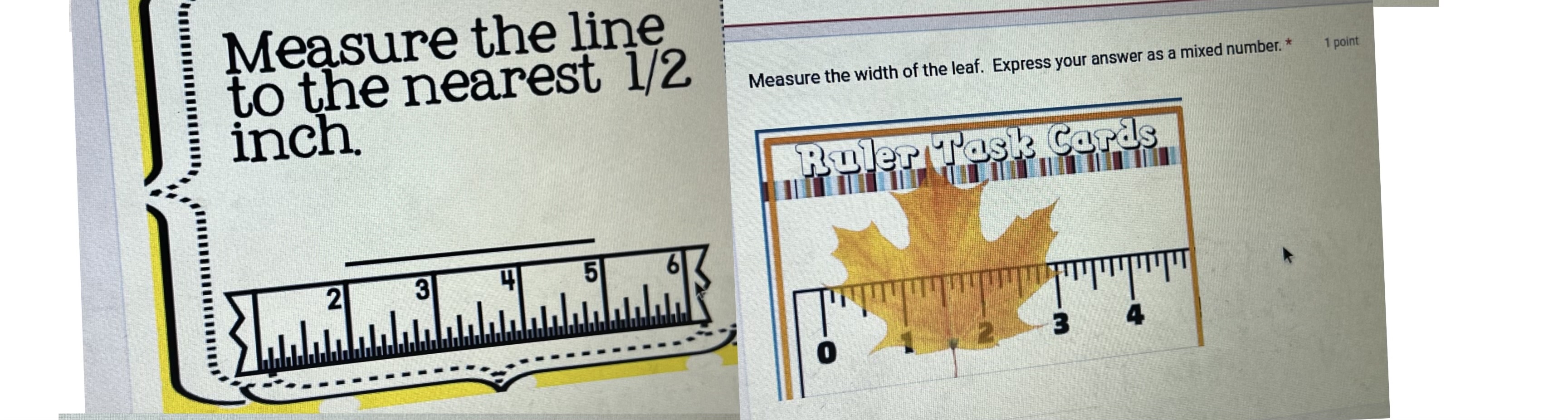 Solved Measure the line to the nearest 12 ﻿inch.Measure the | Chegg.com