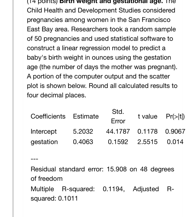 Solved Ho : B1 = 0 vs. HA: B1# 0 3. Test statistic = 2.5515 | Chegg.com
