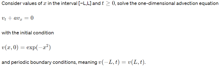 Solved Consider values of x ﻿in the interval -L,L ﻿and t≥0, | Chegg.com