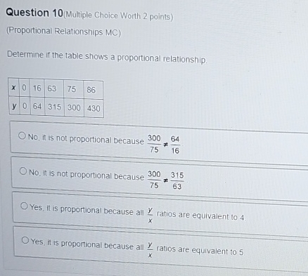 Solved Question 10 (Multiple Choice Worth 2 | Chegg.com