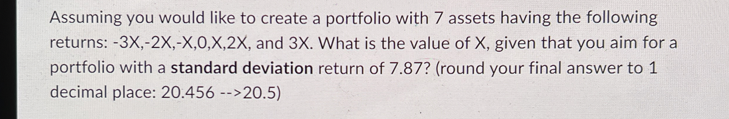 Assuming you would like to create a portfolio with 7 | Chegg.com