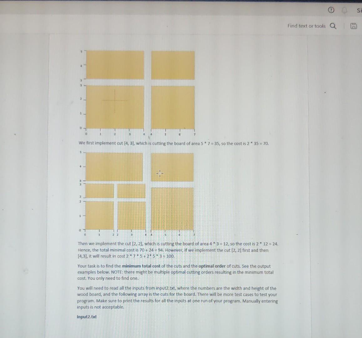 Solved (2) (50 points) Given a wood board with width w | Chegg.com