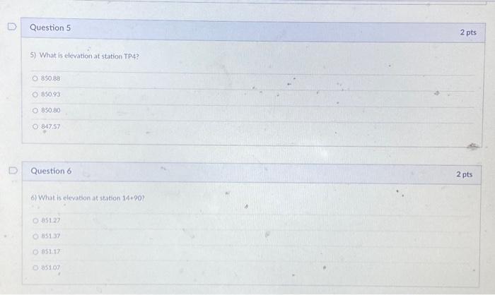 Solved Prepare a set of profile leveling notes for the data | Chegg.com