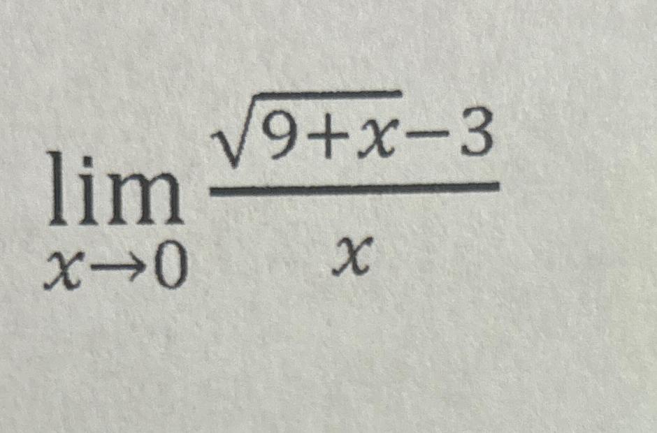 Solved Limx 09 x2 3x Chegg