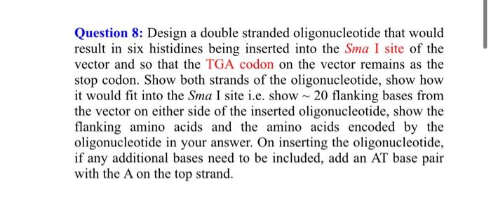 Solved Question 1: The first codon is ATG and codes for Met. | Chegg.com