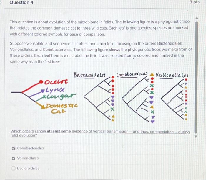 Solved This question is about evolution of the microbiome in | Chegg.com
