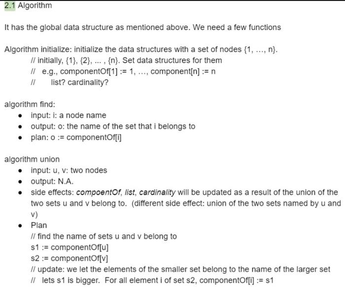 Solved Complete the algorithm for find function as specified | Chegg.com