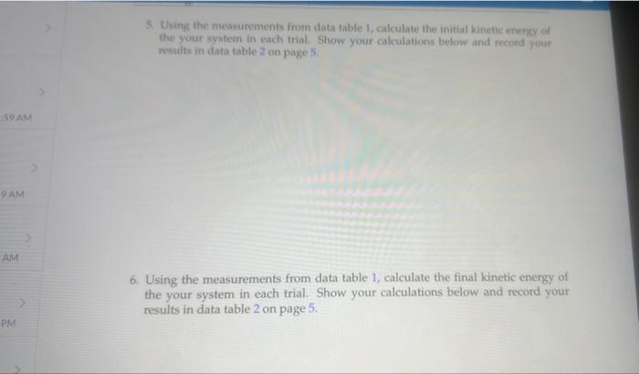 Solved Table 1: Student results from procedure Questions. 1. | Chegg.com