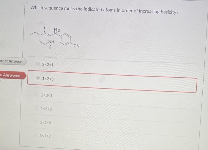 Solved Which sequence ranks the indicated atoms in order of | Chegg.com